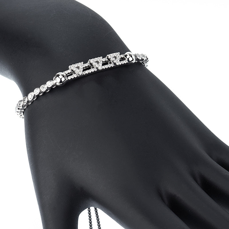 Contemporary Modern Bracelet with Moving Triangles – Zhannel